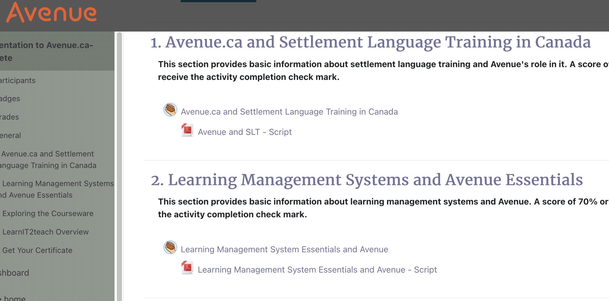 Avenue – A project of New Language Solutions